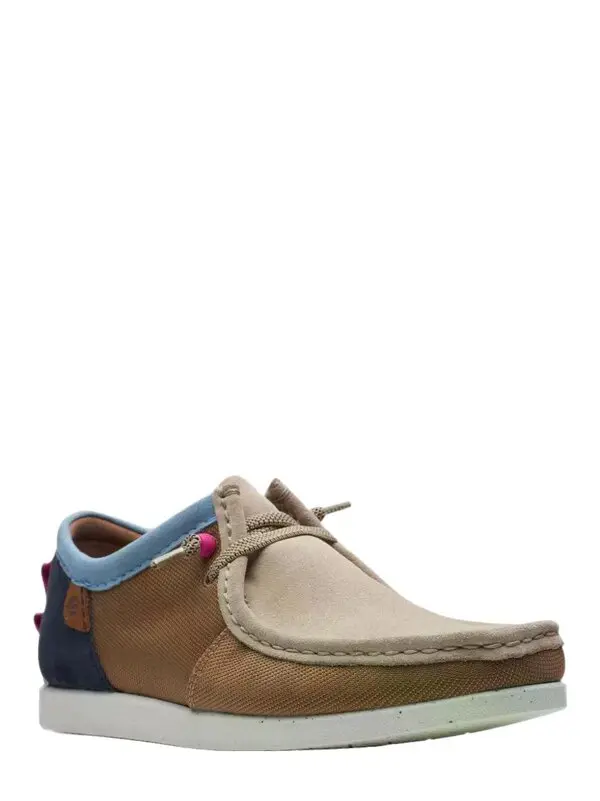 Clarks Shacrelite Moc Panelled Derby Shoes - Brown