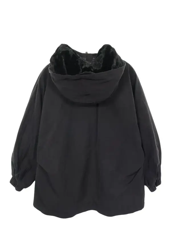 Dolce & Gabbana Hooded Coat - Black