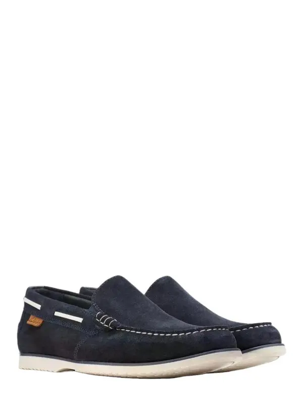 Clarks Suede Slip-on Loafers - Blue