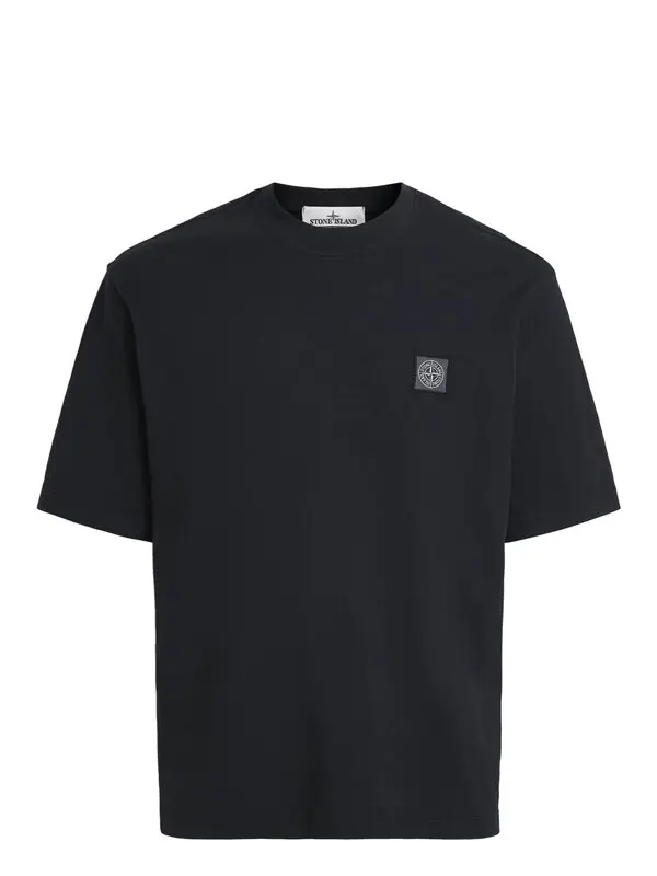 Stone Island Organic Cotton Ghost T-shirt - Navy