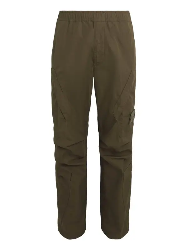 Stone Island Cotton-canvas All-weather Ghost Trousers - Green