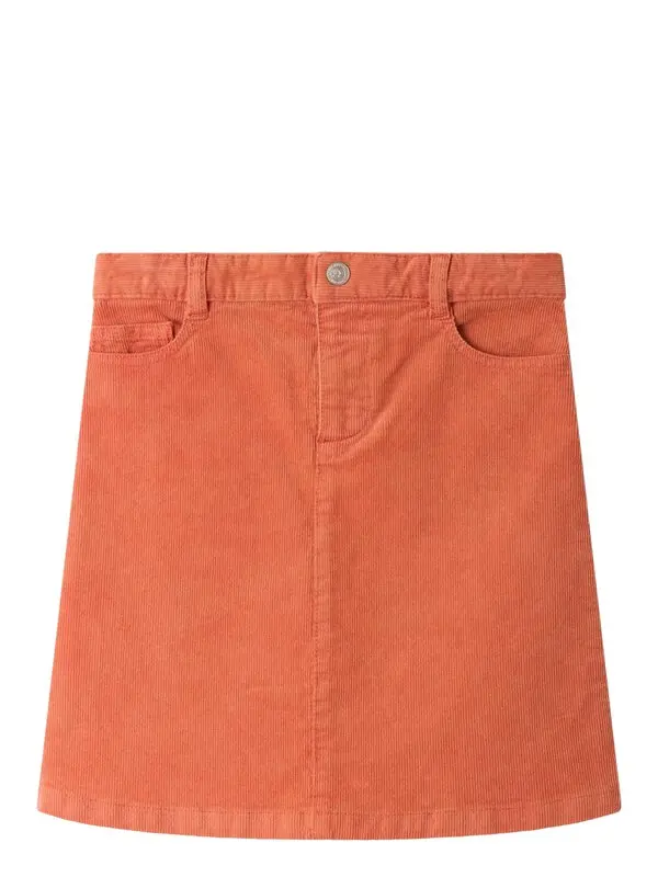 Bonpoint Cotton Corduroy Skirt - Orange