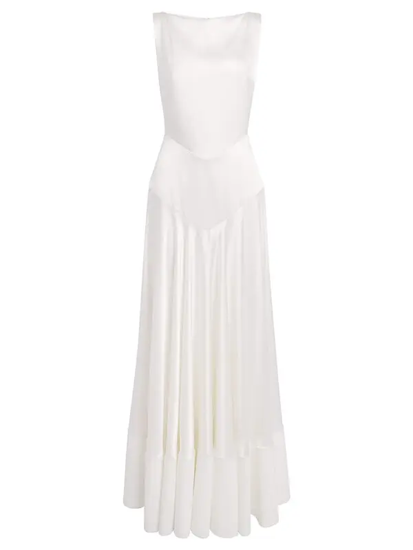 ROKSANDA Silk Munir Maxi Dress - Ivory