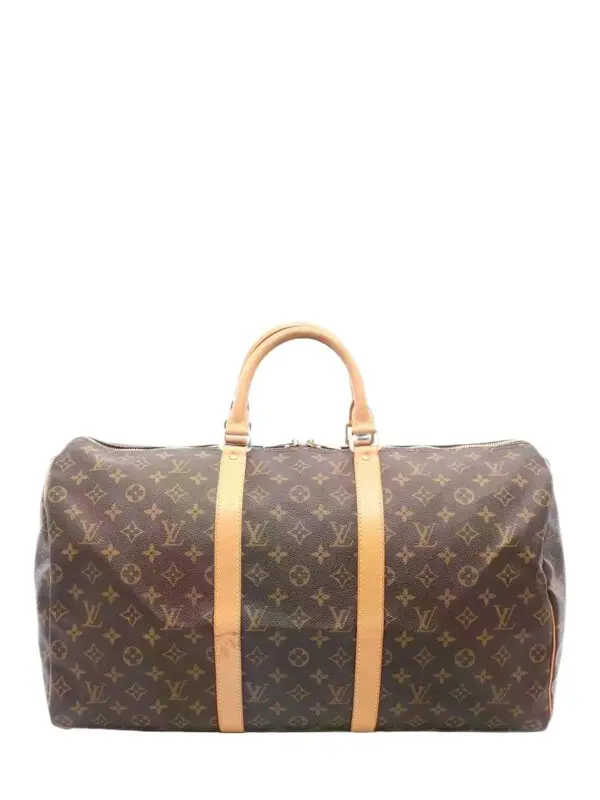 LOUIS VUITTON Monogram Keepall 50 Holdall - Brown