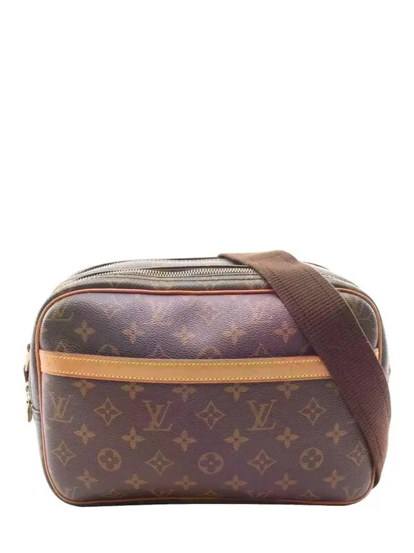 LOUIS VUITTON Monogram Reporter Pm Shoulder Bag - Brown
