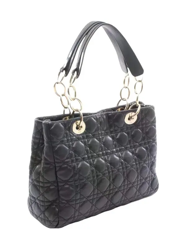 Dior 2000s Cannage Tote Bag - Black