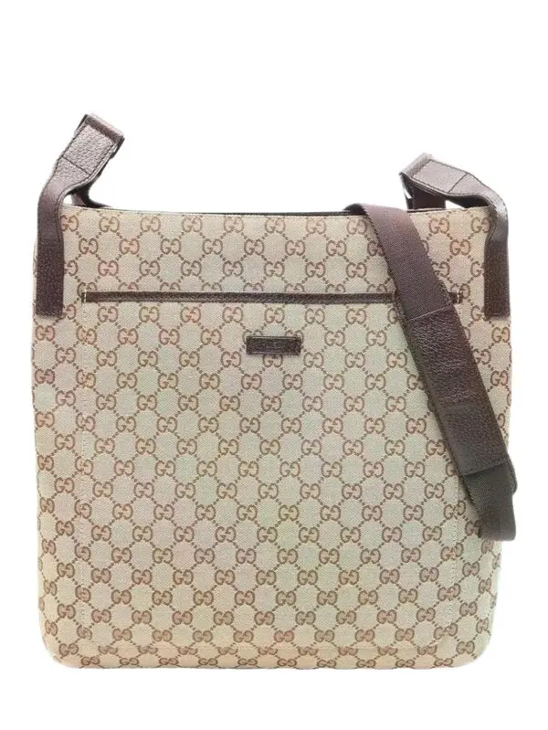 Gucci 2000s Gg Canvas Shoulder Bag - Neutrals