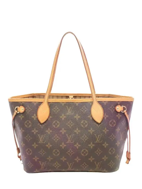 LOUIS VUITTON Monogram Canvas Pm Neverfull Tote Bag - Brown