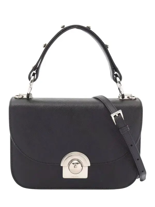 Prada Saffiano Leather Handbag - Black