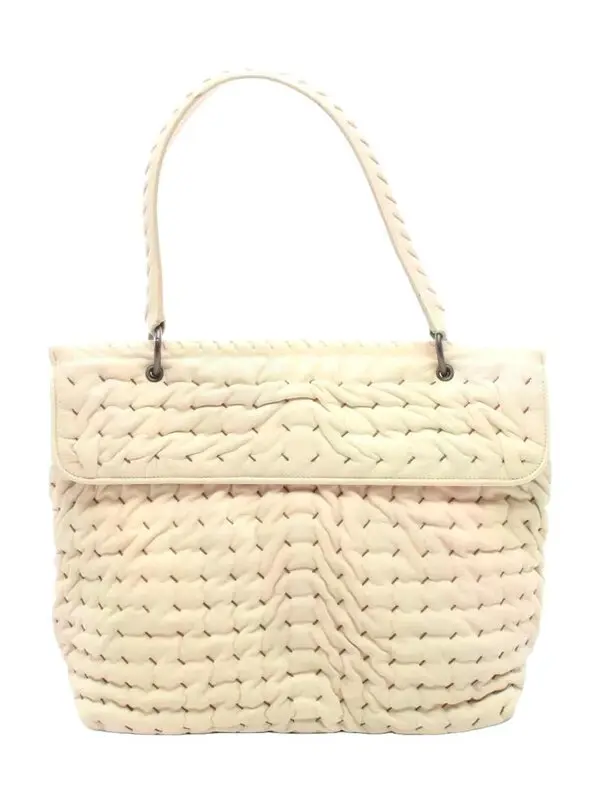 Bottega Veneta 2000s Intrecciato Tote Bag - Neutrals