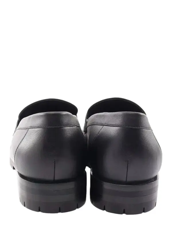 Hermès Leather H-plaque Loafers - Black