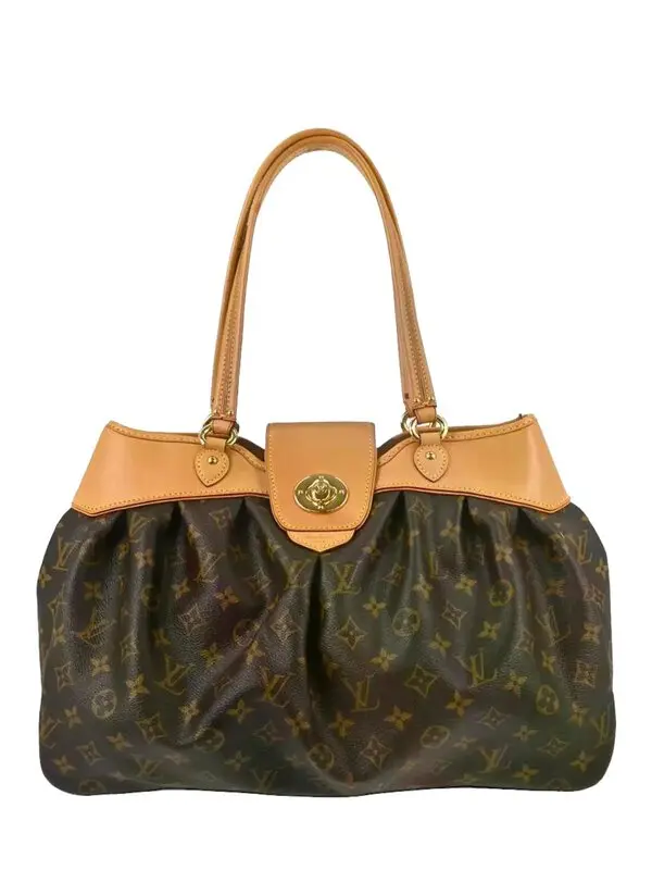 LOUIS VUITTON 2009 Mm Boetie Monogram Tote Bag - Brown