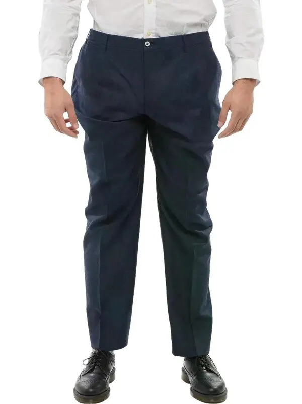 Corneliani Unlined Belt-loop Trousers - Blue