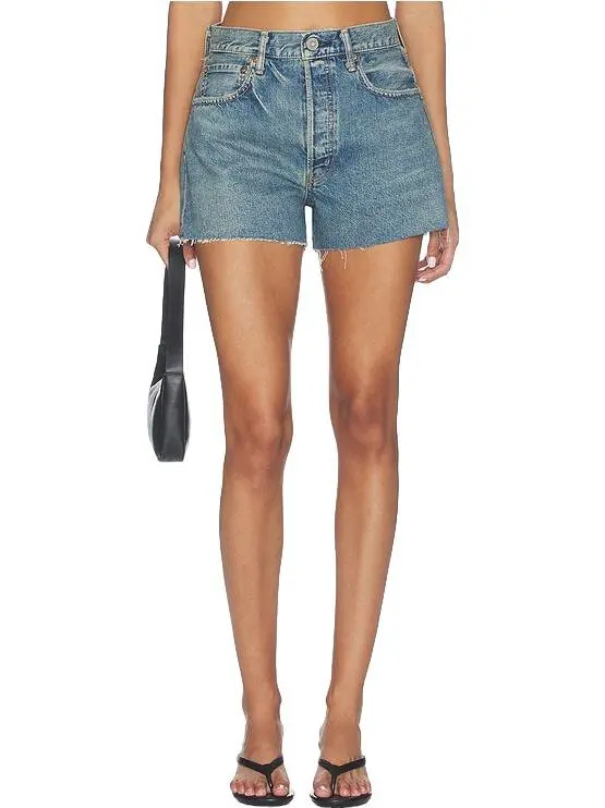 Moussy Vintage Kapolei Denim Shorts - Denim-medium