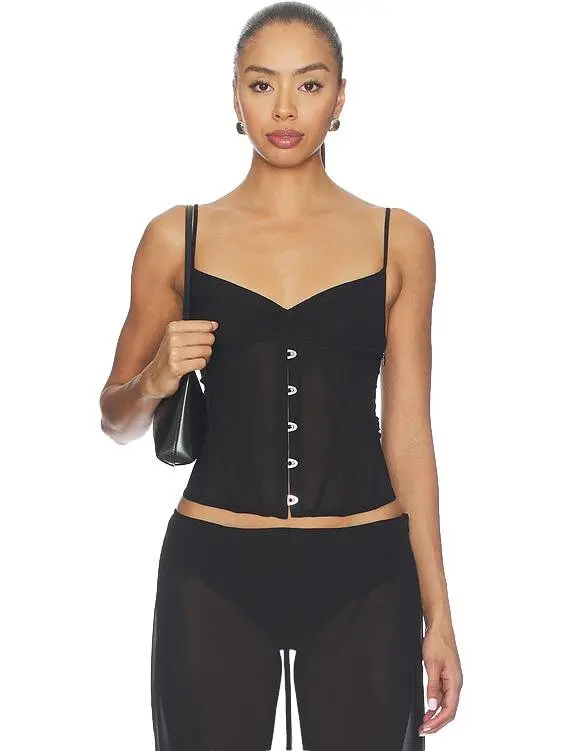 Miaou Corset Top - Black