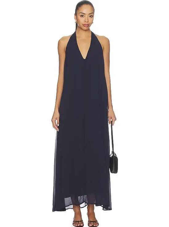 Sanctuary Halter Neck Maxi Dress - Navy