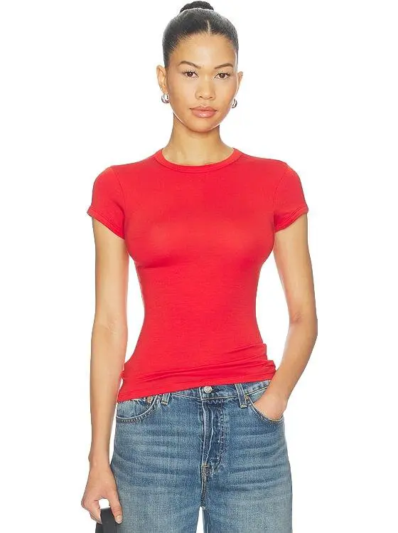 GRLFRND Crew Neck Slim Fit Tee - Red