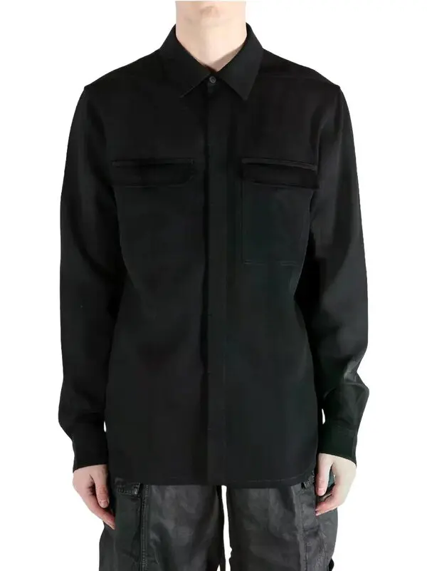 Rick Owens Flap-pockets Shirt - Black
