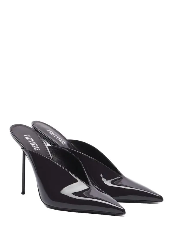 Paris Texas Lidia Patent Leather Mules - Purple