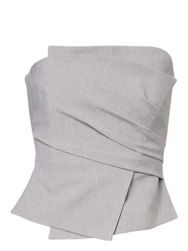 THE SEI Draped Corset - Grey