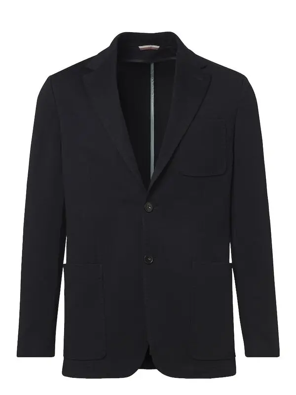 Canali Single-breasted Wool Blazer - Blue