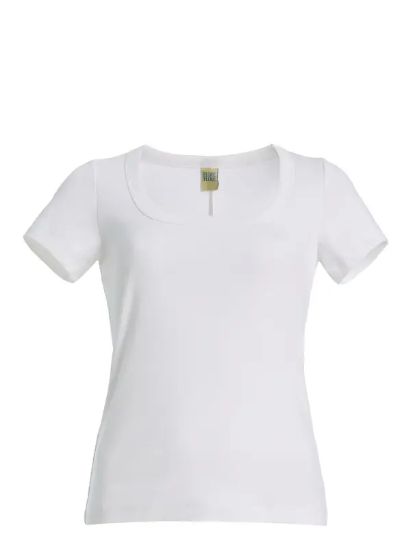 FLORE FLORE Cotton Baby Tee - White