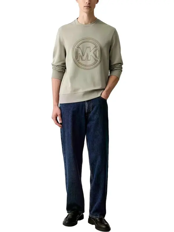 Michael Kors Logo-patch Sweater - Grey
