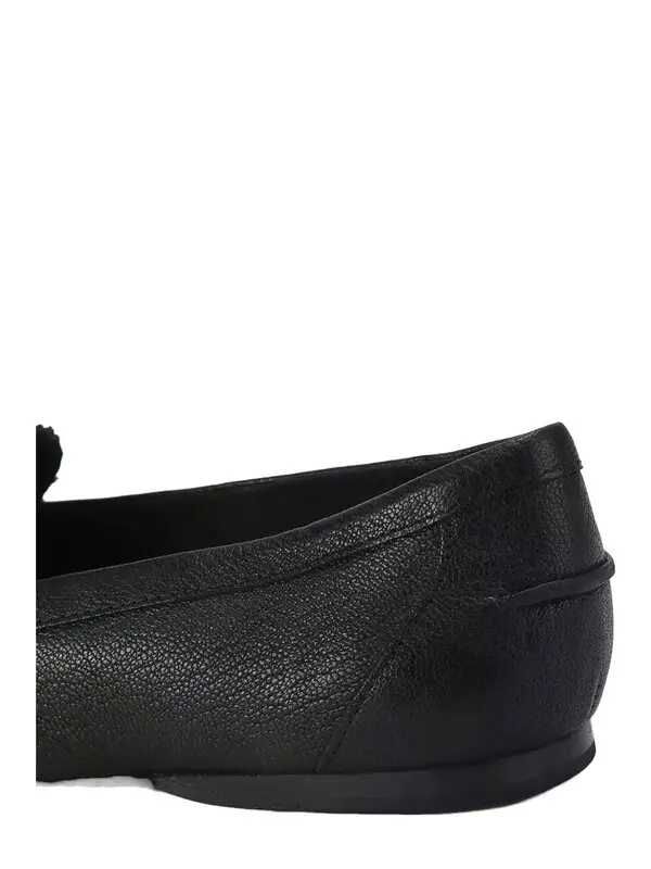 Kurt Geiger Eagle-plaque Leather Loafers - Black