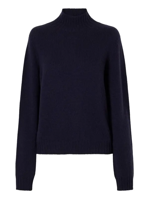 THE ROW Kensington Cashmere Turtleneck Sweater - Blue