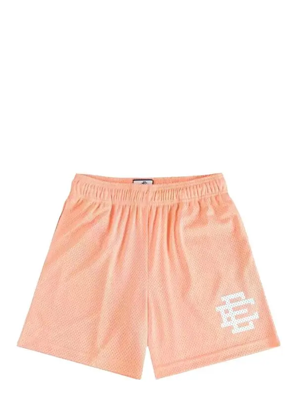 ERIC EMANUEL Mesh Logo Detail Shorts - Orange