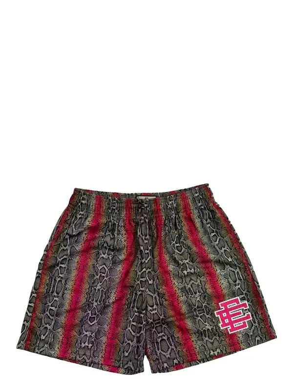 ERIC EMANUEL Snakeskin-print Track Shorts - Grey