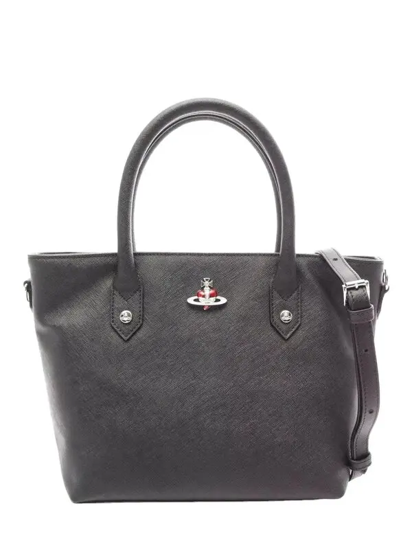 VIVIENNE WESTWOOD Orb Plaque Handbag - Black