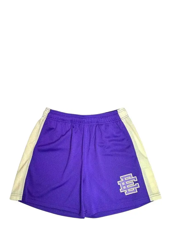 ERIC EMANUEL Logo Print Shorts - Purple