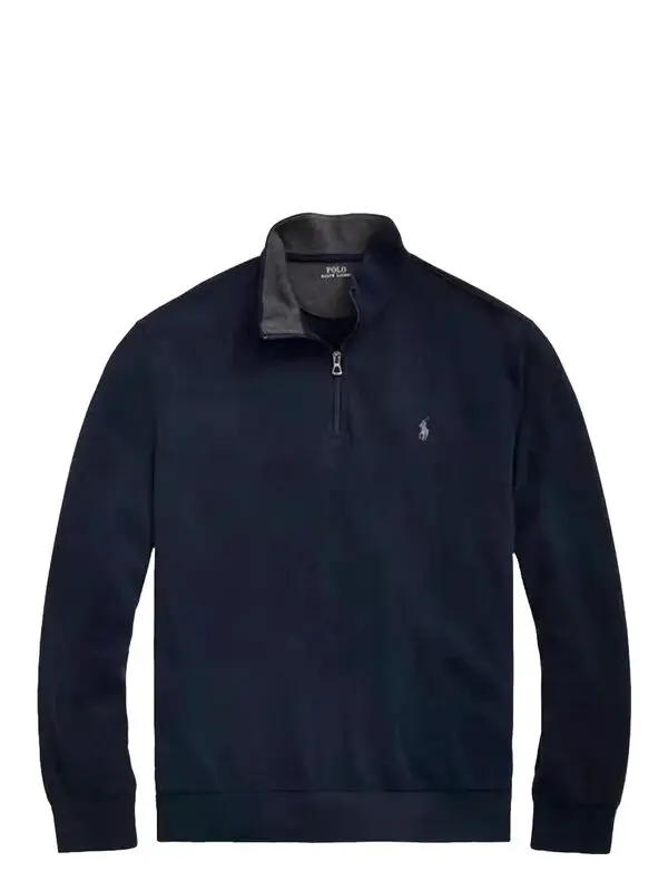 Polo Ralph Lauren Quarter-zip Knit Polo Shirt - Blue
