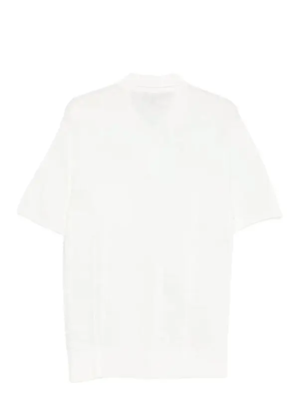 Emporio Armani Button-up Chest-pocket Polo Shirt - White