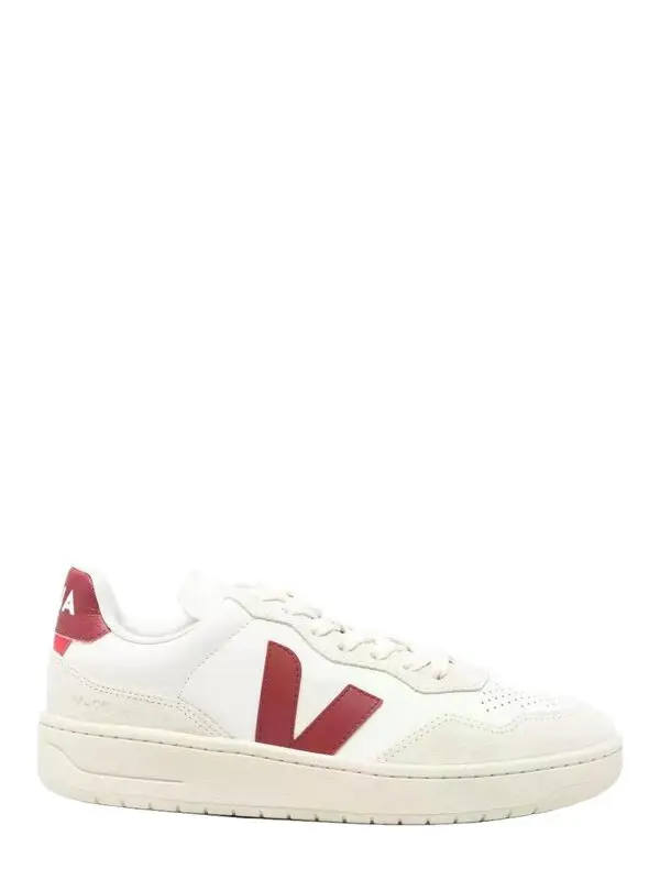 VEJA V-90 Leather Sneakers - Neutrals