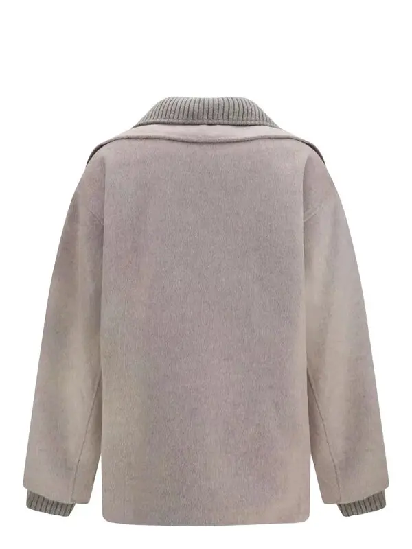 P.a.r.o.s.h Quilted Layered Wool Jacket - Neutrals