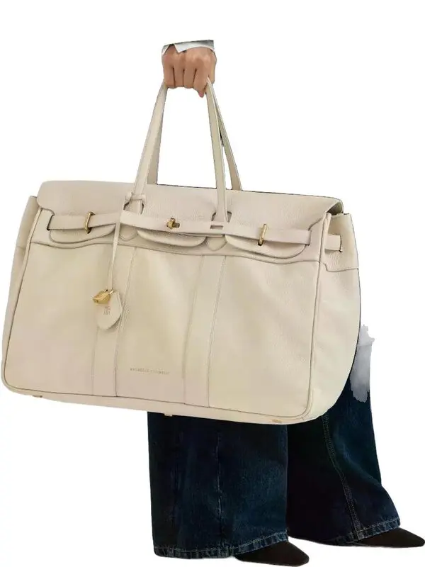 Brunello Cucinelli Deerskin Explorer Travel Bag - Neutrals