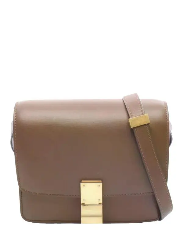 Celine Small Calfskin Classic Box Crossbody Bag - Brown