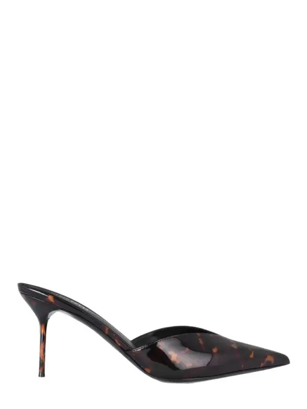 Paris Texas Lidia Tortoiseshell-effect Patent Leather Mules - Brown