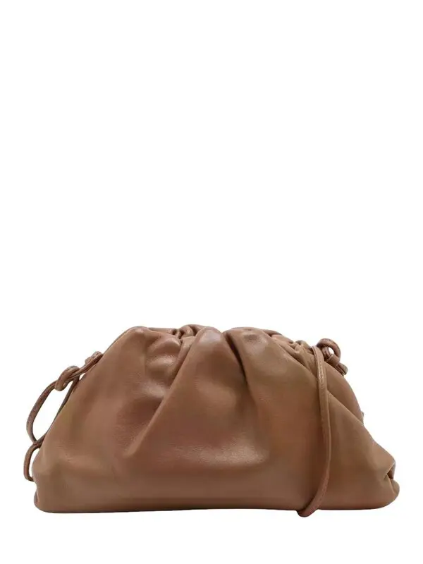 Bottega Veneta Lambskin The Mini Pouch Crossbody Bag - Brown