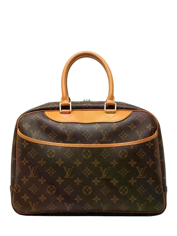 LOUIS VUITTON 1999 Monogram Deauville Handbag - Brown