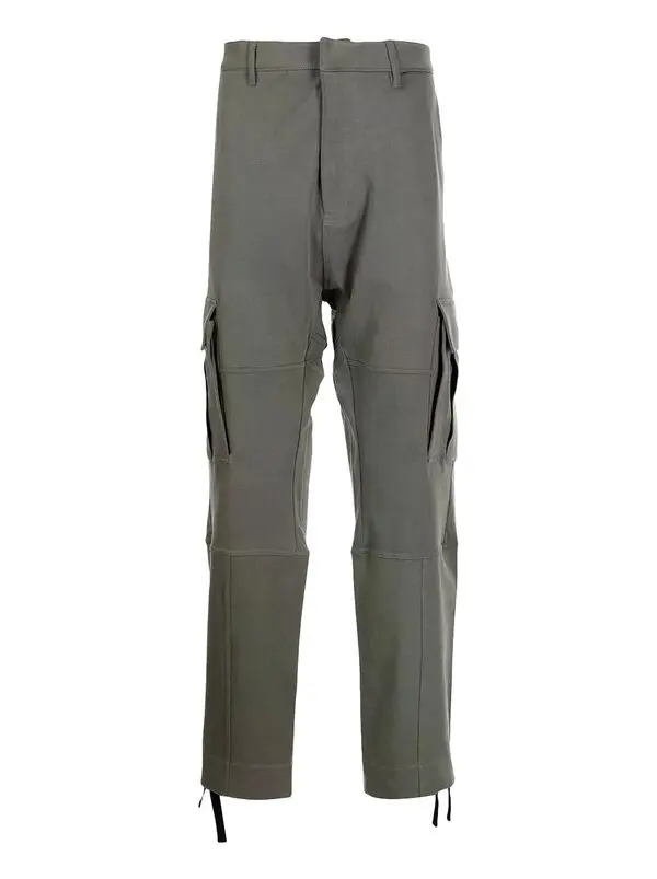 COUNTY OF MILAN Strap Detail Cargo Pants - Green