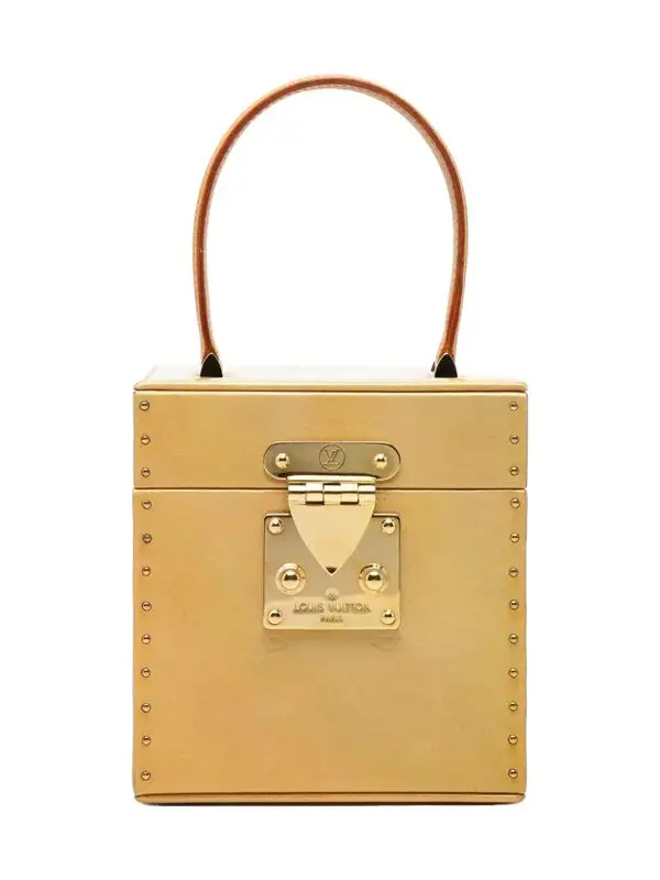 LOUIS VUITTON 1998 Monogram Vernis Bleecker Box Vanity Bag - Neutrals
