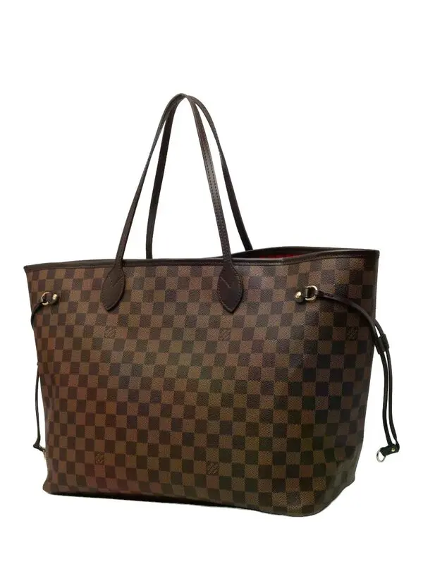 LOUIS VUITTON Damier Ebene Neverfull Gm Tote Bag - Brown