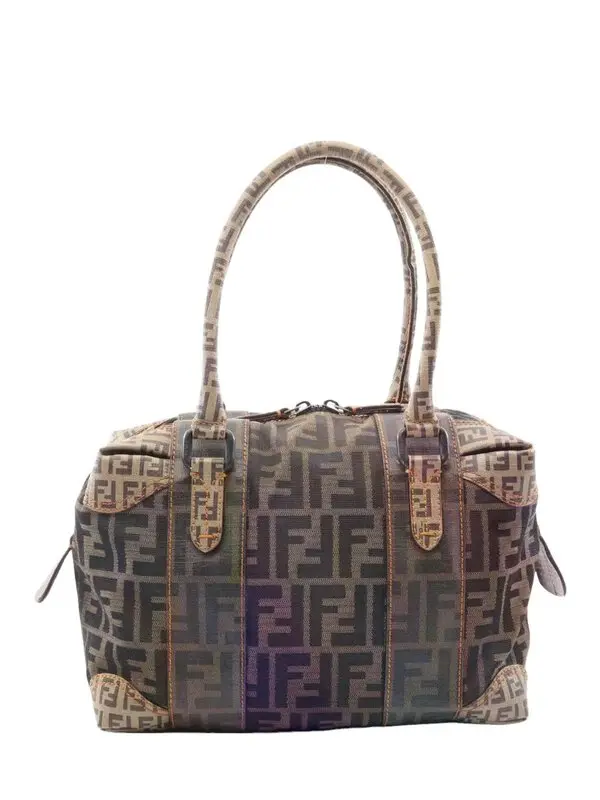 Fendi 2000s Zucca Monogram Top Handle Bag - Brown