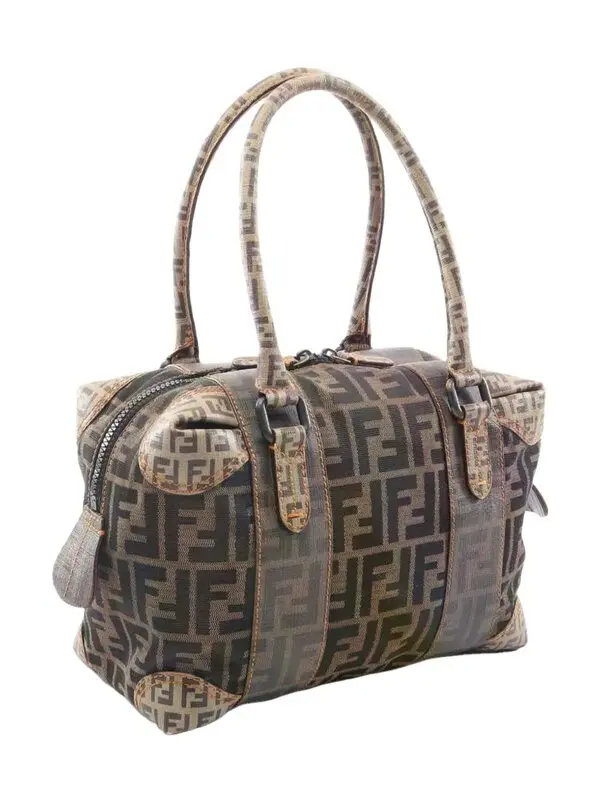 Fendi 2000s Zucca Monogram Handbag - Brown