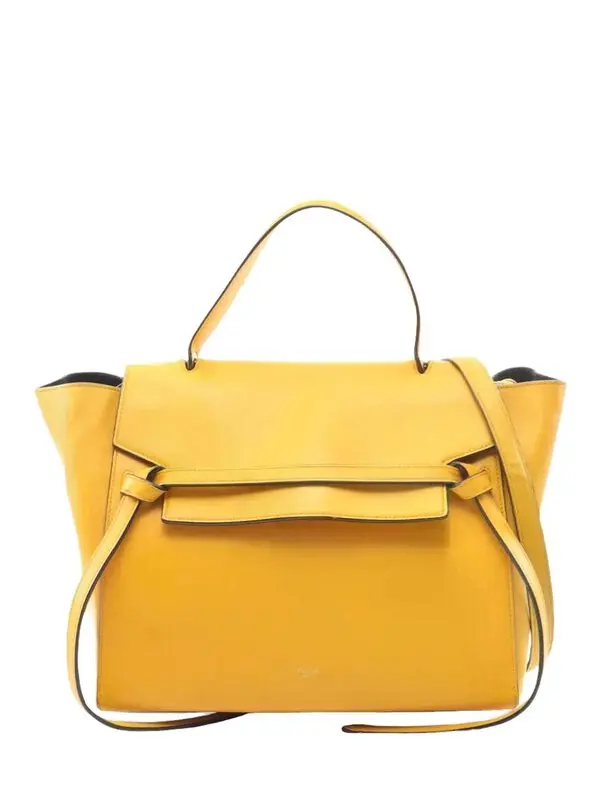 Celine 2000s Mini Belt Tote Bag - Yellow