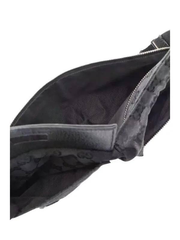 Gucci 2000s Gg Canvas Belt Bag - Black