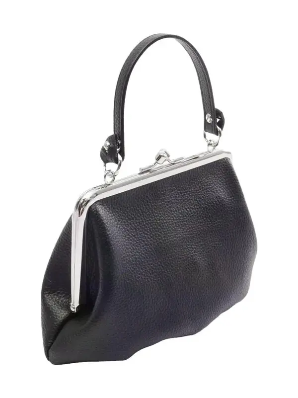 VIVIENNE WESTWOOD Leather Granny Frame Handbag - Black